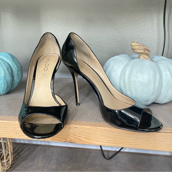 Aldo | Shoes | Aldo Black Heal Great Condition 4 Inch Heel | Poshmark